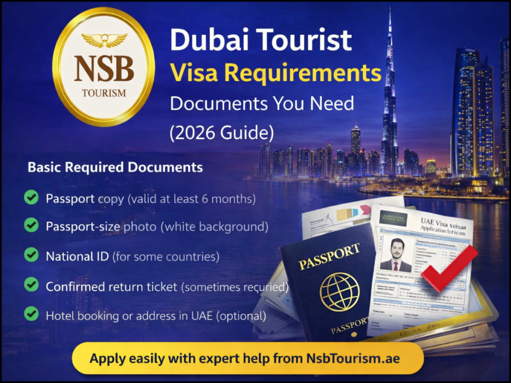 Dubai Tourist Visa Requirements – Documents You Need (2026)