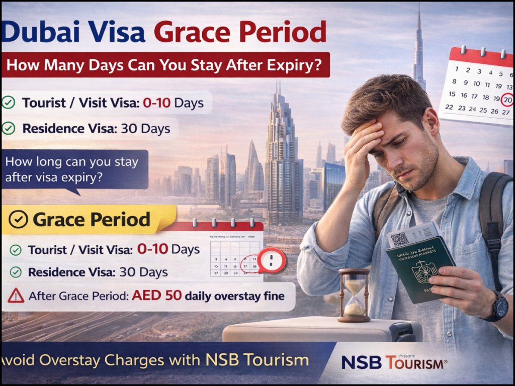 Dubai Visa Grace Period – How Many Days Can You Stay After
