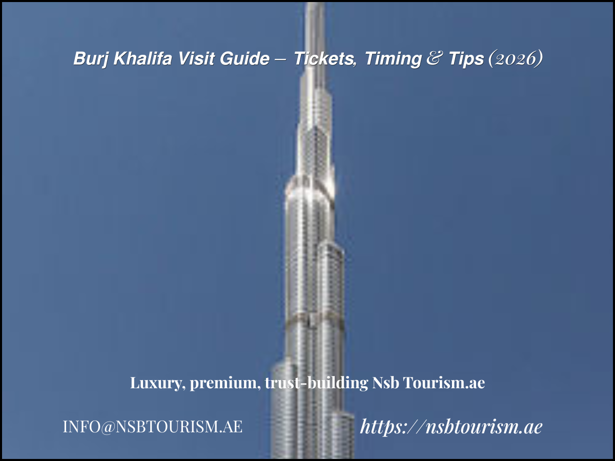 Burj Khalifa Tickets Guide 2026 – Price, Timing & Tips